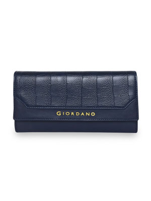 Buy Giordano Women's Navy Blue PU Casual Wallet (L) Online