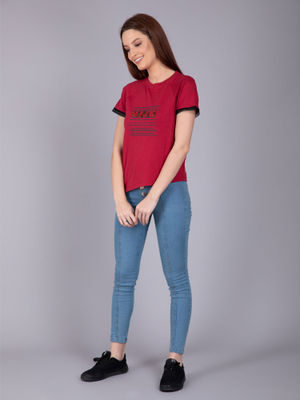 CAMLA tops_women_westernwear : Buy CAMLA Wine Color Top For Womens (L ...