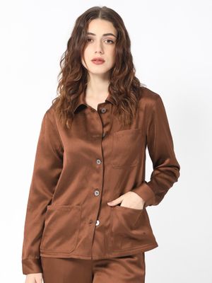 Buy RAREISM Elika Brown Jacket Online