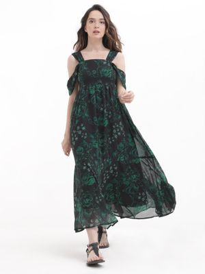 Buy RAREISM Groves Green Dress Online