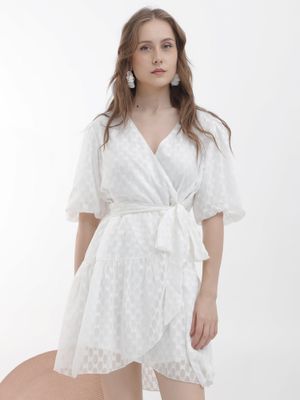 Buy RAREISM Lavelle White Dress Online