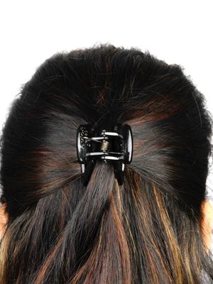 Buy Accessher Black Color Acrylic Material Triangle Hair Clip for Women ...