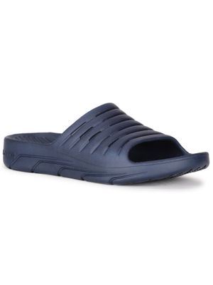 Buy Bata Solid Blue Sliders Online