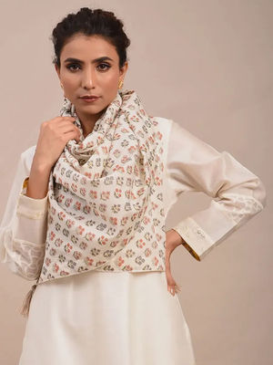Buy SMRITI GUPTA Chanderi Printed Dupatta Online