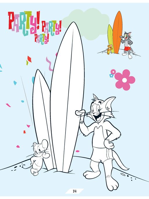 tom and jerry coloring book