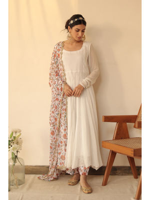 Resha India Salwar Suits and Sets : Buy Resha India Tahira White ...