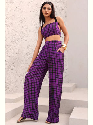 Buy Aapro Label Purple Harmony Co-Ord (Set of 2) Online