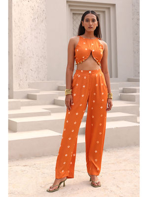 Buy Aapro Label Orange Paula Co-Ord (Set of 2) Online