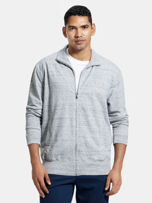Buy Jockey 2730 Men Super Combed Cotton French Terry Jacket - Grey Snow ...