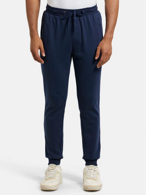 Buy Jockey AM02 Men Super Combed Cotton Rich Slim Fit Jogger - Navy Online