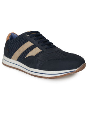 Buy BUCKAROO GREELY Mild Newbuck Natural Leather Navy Casual Shoes Online