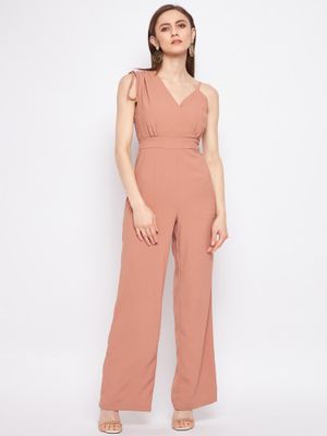 Buy Madame Women Peach Jump Suit Online