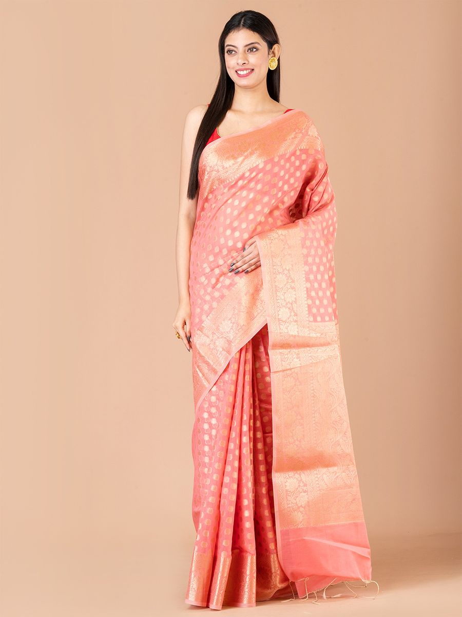 Buy Stylish Rose Gold Sarees Collection At Best Prices Online