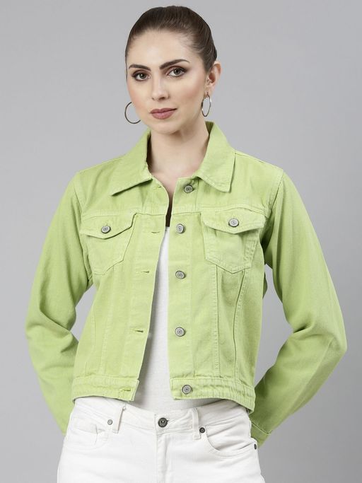 Buy Stylish Green Denim Jackets Collection At Best Prices Online