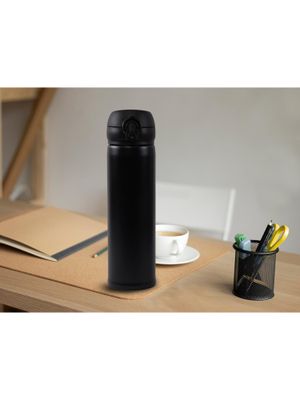 Buy Yellow Bee Stainless Steel Thermos Flask, Black - 500Ml Online