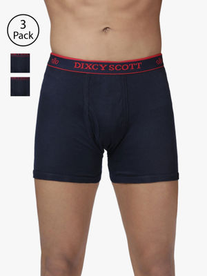 Buy Dixcy Scott Mens Trunk Modern Fit Solid Innerwear (pack Of 3) Online