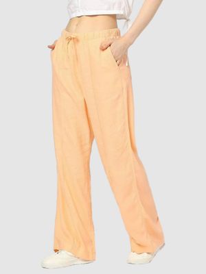 Buy GAP Women Orange Relaxed Fit Pant (XS) Online