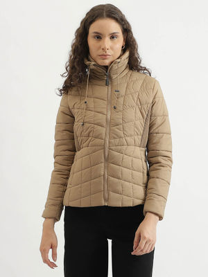 Buy United Colors Of Benetton Regular Fit High Neck Solid Jacket Online