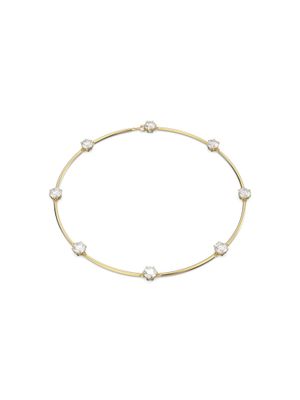 Buy SWAROVSKI Constella Choker, Round Cut, White, Shiny Gold-Tone ...