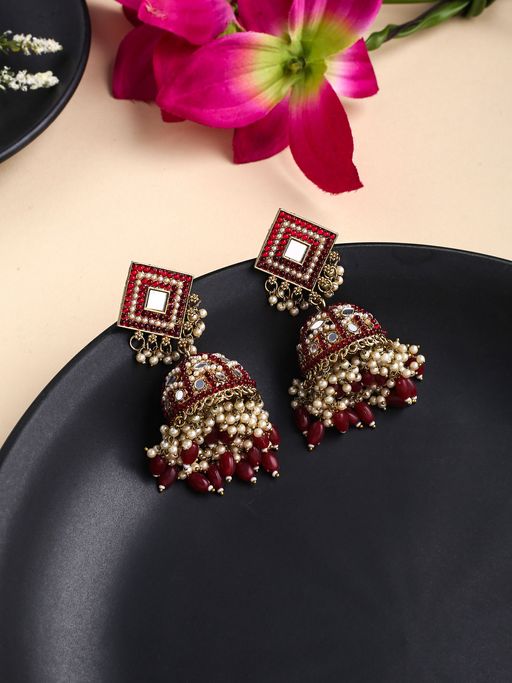 red earrings