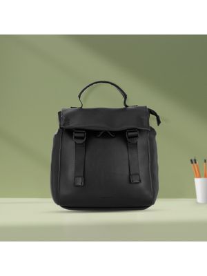 Buy Fastrack Women Solid Black Backpack (M) Online
