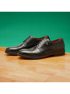Buy Arrow Men Lynx Black Formal Lace Up Shoes Online