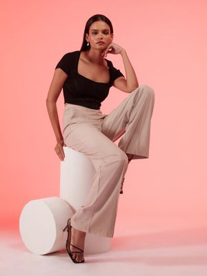 RSVP by Nykaa Fashion Crop Tops : Buy RSVP by Nykaa Fashion Black ...