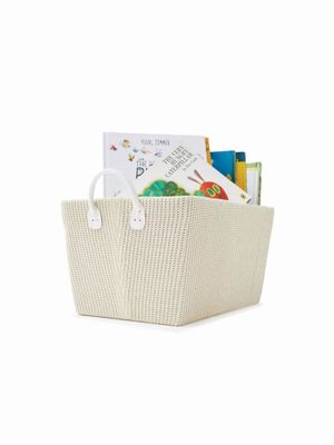 Buy Anko Tapered Rectangle Knitted Storage Basket Online