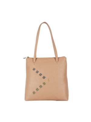 Buy Baggit Kolli Beige Small Tote Handbag Online