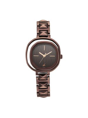 Buy Fastrack Opulence 6276Qm02 Brown Dial Analog Watch for Women online