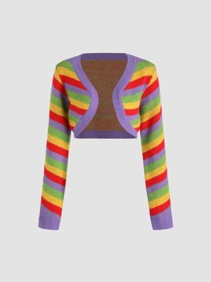 Buy Cider Heartwave Prism Cropped Cardigan online