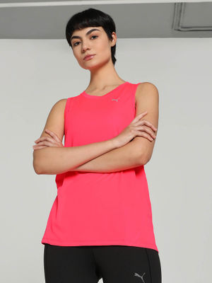 Buy Puma RUN FAVORITE Women Red Tanks Online