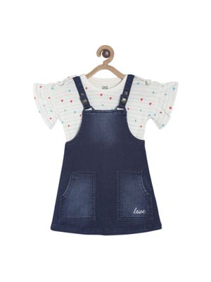Buy MiNi KLUB Girls Navy Blue Pinny Set Online