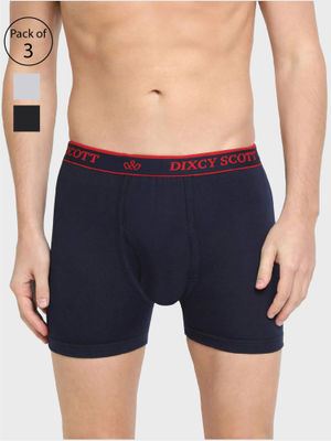 Buy Dixcy Scott Mens Long Trunk Solid Innerwear Outer Elastic With ...