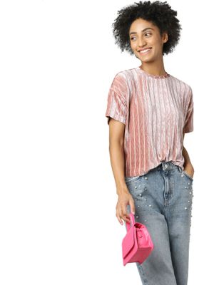 Buy ONLY Women Casual Pink Top Online