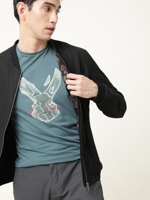 Buy Rare Rabbit Printed Green T-shirts Online