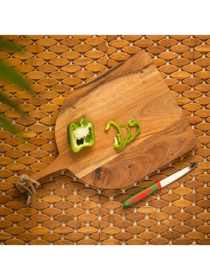 Buy ExclusiveLane 'Arch Slate' Chopping Board In Acacia Wood Online