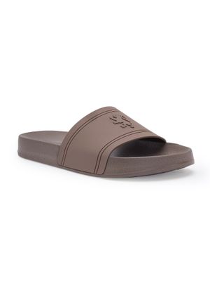 Buy Red Tape Mens Solid Brown Sliders Online