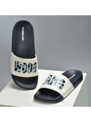 Buy WOODLAND Men's Navy Blue Sliders Online