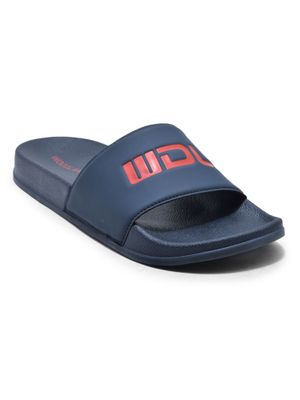 Buy WOODLAND Men's Navy Blue Sliders Online