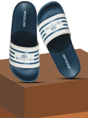 Buy WOODLAND Men's Blue Sliders Online