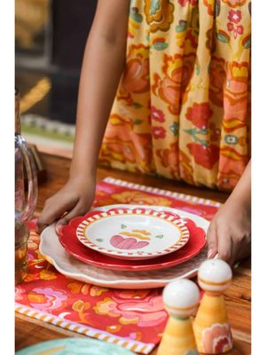 Buy Freedom Tree Gypsy Rose Ceramic Tapas Plate Multicolor Set Of 4 Online