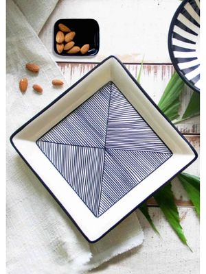 Buy Freedom Tree Kyoto Ceramic Square Platter Blue Online