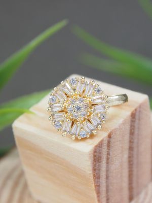 Buy I Jewels Gold Plated Clip On Non Piercing Pressing Type Stone Nose ...