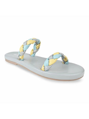 ROCIA Sliders : Buy ROCIA Grey Women Solid Braided Sliders Online ...