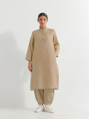 Buy The Indian Cause Beige Boyfriend Co-Ord (Set of 2) online