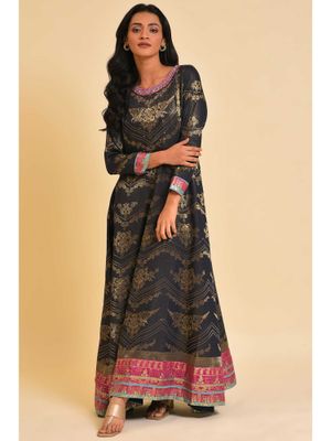 Buy WISHFUL by W Blue Floral Dress Online