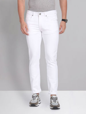 Buy AD By Arvind Slim Fit Twill Jeans Online