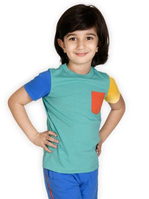 Buy Spunkies Crusty Tee New Print Blue Online