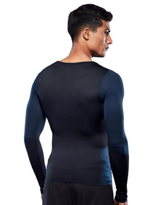 Buy The Souled Store Power Up (black & Blue) Base Layer For Mens Online